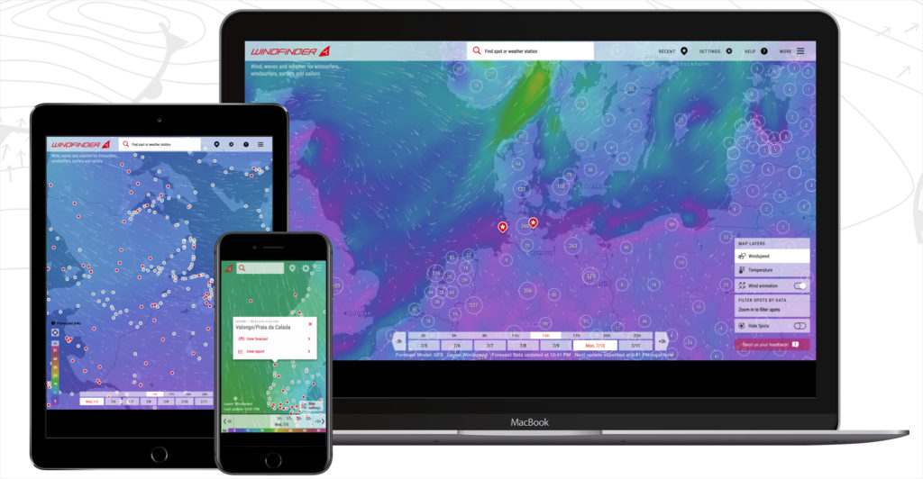 Nuove mappe meteo animate e interattive da Windfinder | Velaveneta.it